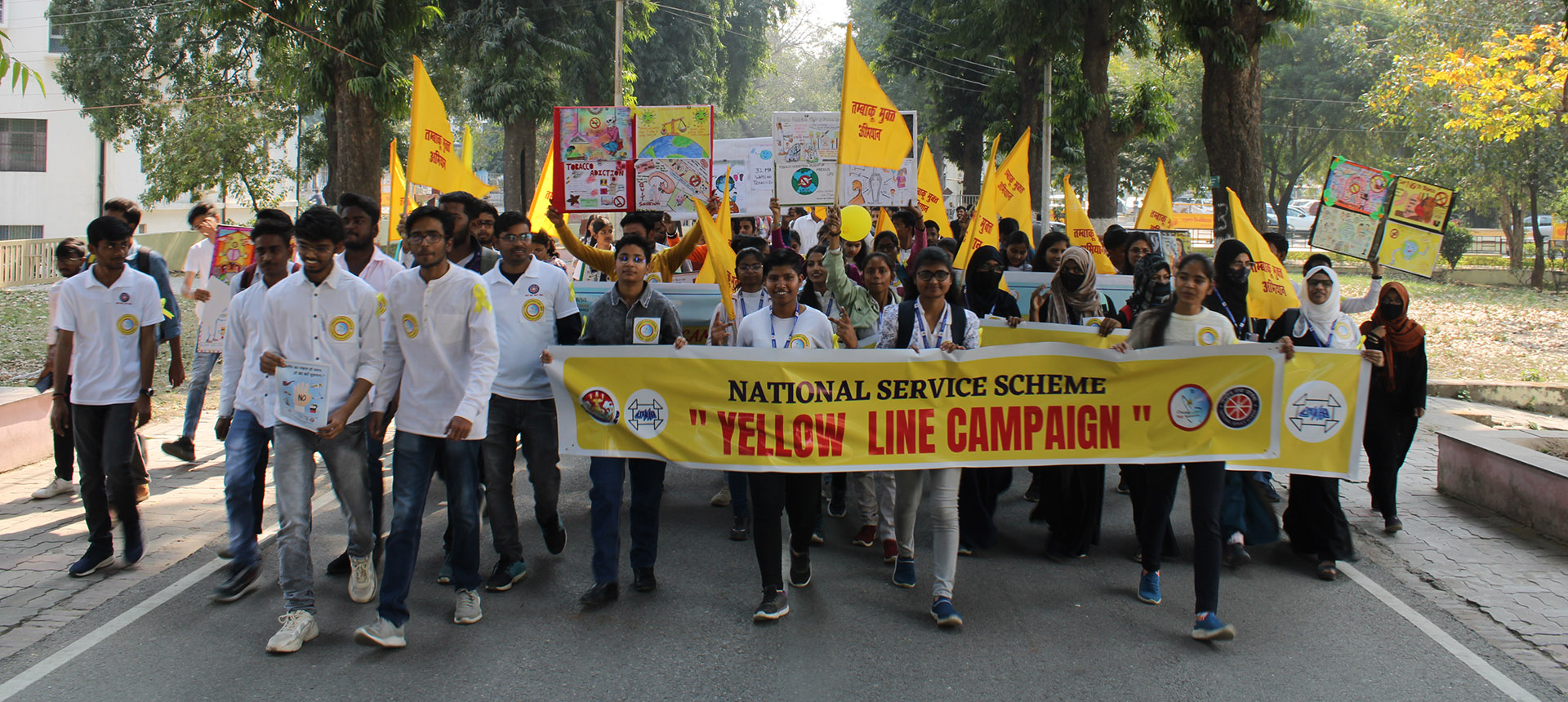 Yellow Line Campaign at Lucknow University – UPVHA